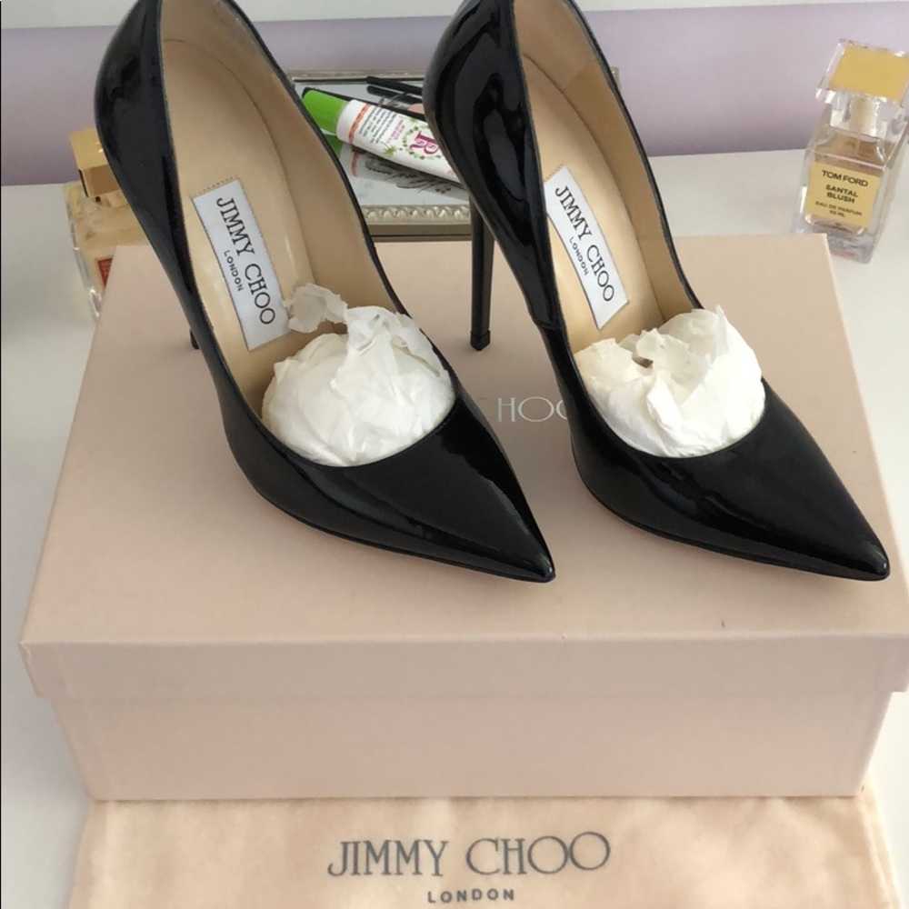 Jimmy Choo Anouk Heels (Authentic) - Gem